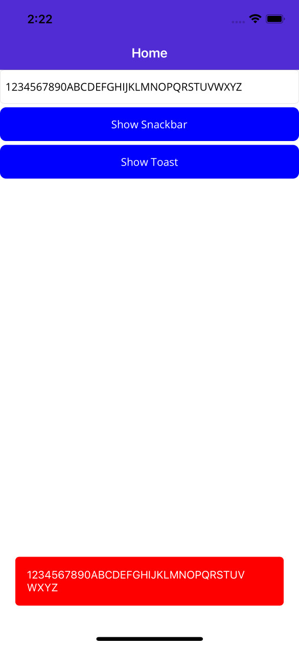Bug Snackbar And Toast Messages Are Omitted When Length Is Equal To Display Width On Ios