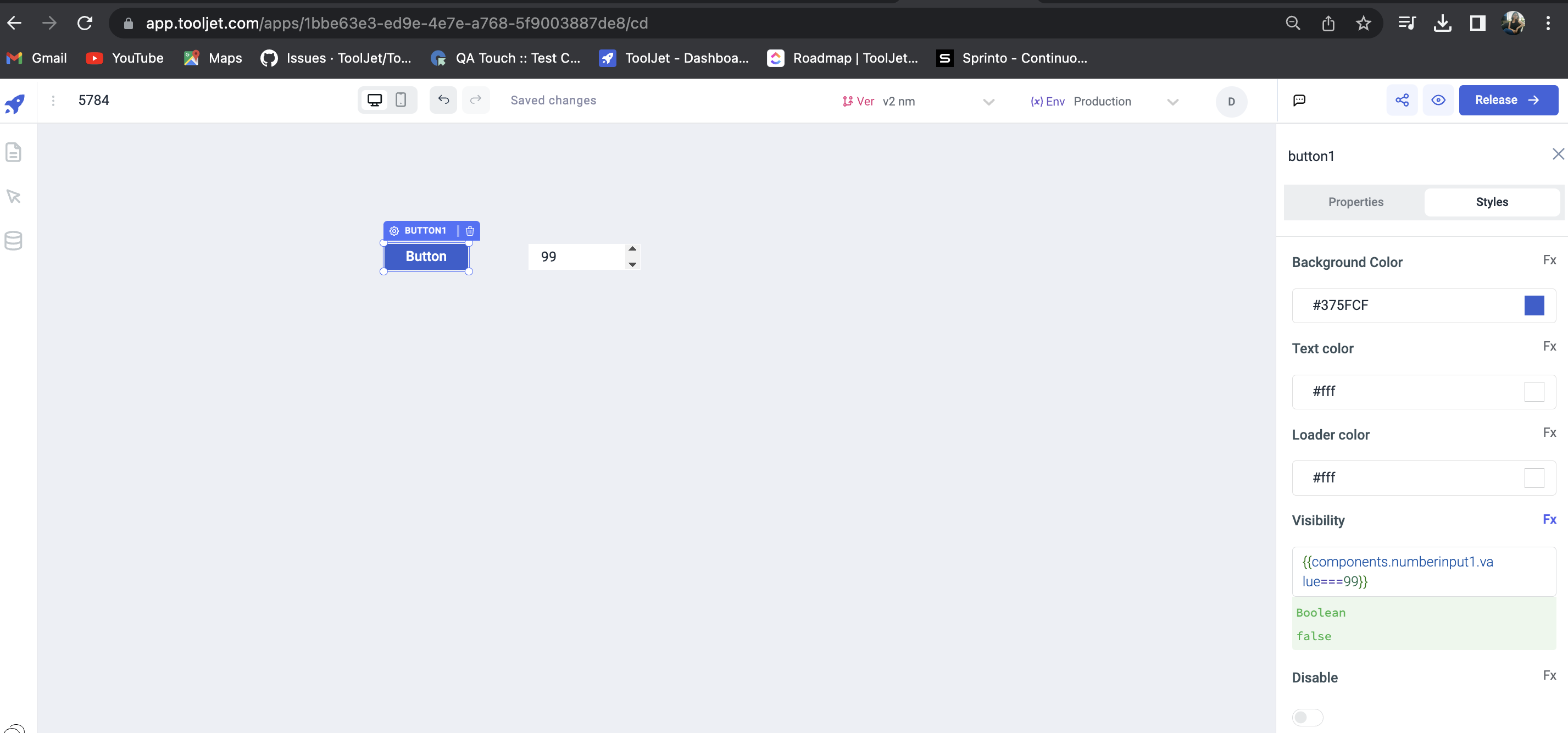 The default value displayed in the preview for Number Input is incorrect for the first time ...