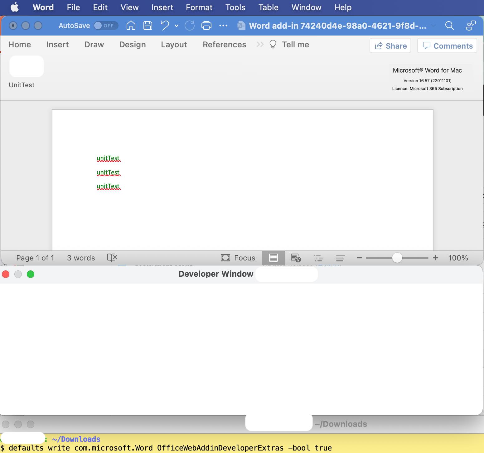 Bug Officejs Word Add In Ribbon Works Only With Developer Window Mac · Issue 2433 9691