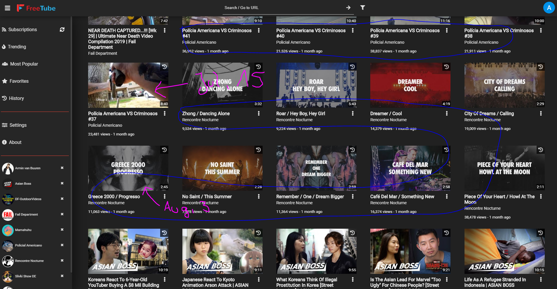 Videos in subscriptions list are not sorted correctly · Issue #380 · FreeTubeApp/FreeTube · GitHub