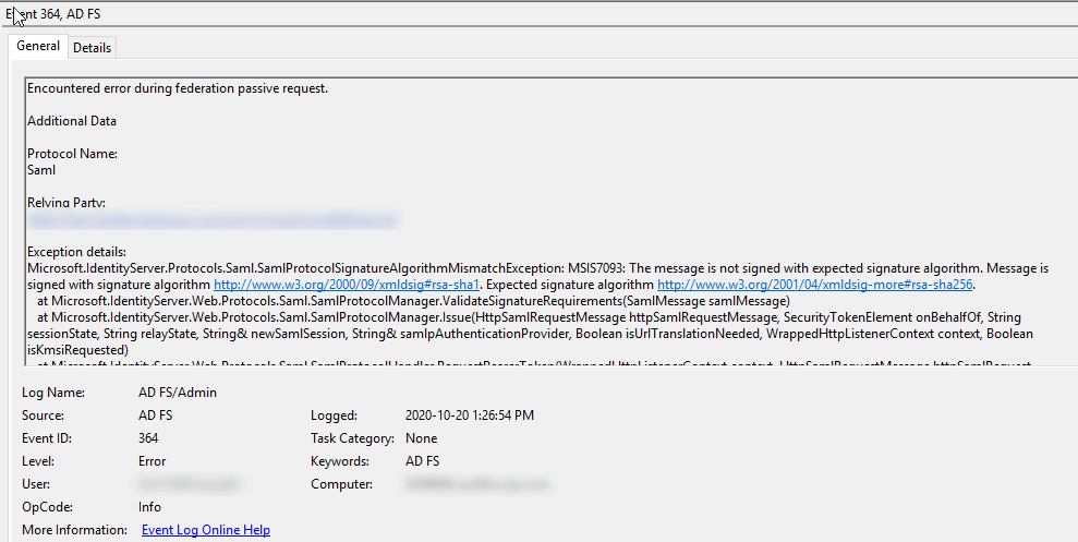SAML provider returned Responder error: unspecified (sha256) · Issue #467 · node-saml/passport ...