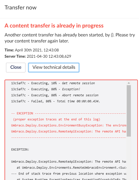 Pause/cancel content transfer/restore · Issue #7 · umbraco/Umbraco.Deploy.Issues · GitHub