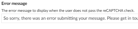 Render ReCaptcha Error message as Html.Raw() rather than as-is · Issue #894 · umbraco/Umbraco ...