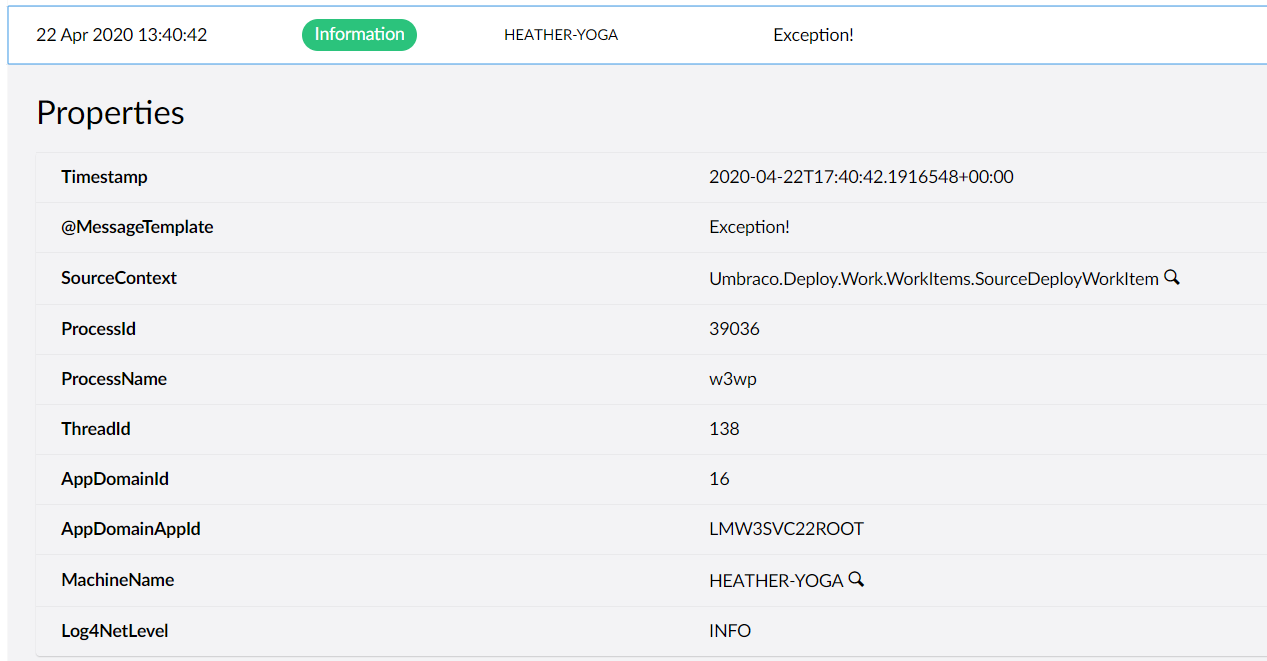 Include full deployment failure info in Log · Issue #24 · umbraco/Umbraco.Deploy.Issues · GitHub