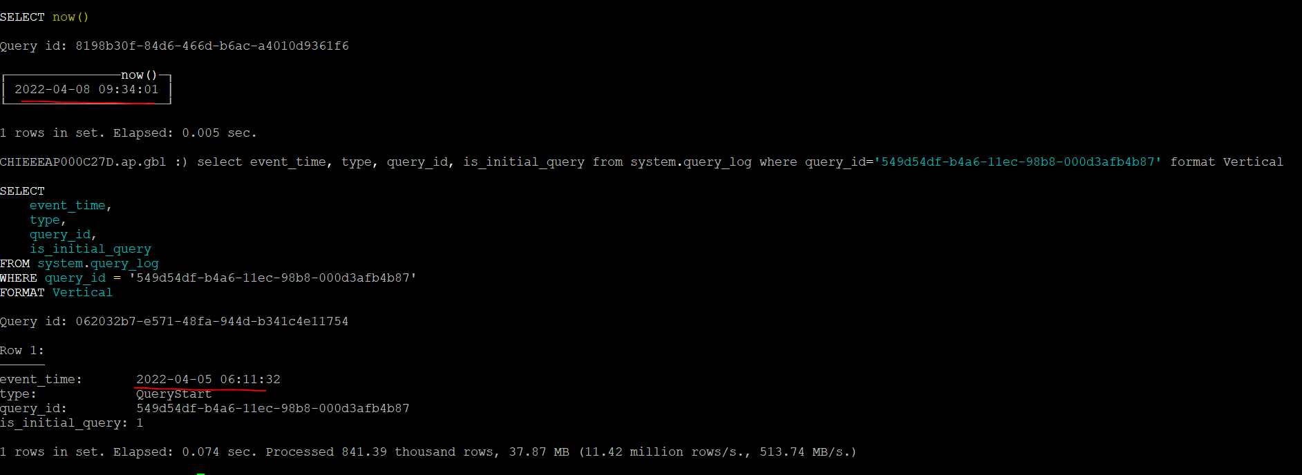 ClickHouse query running too long time and not exit · Issue #36061 · ClickHouse/ClickHouse · GitHub
