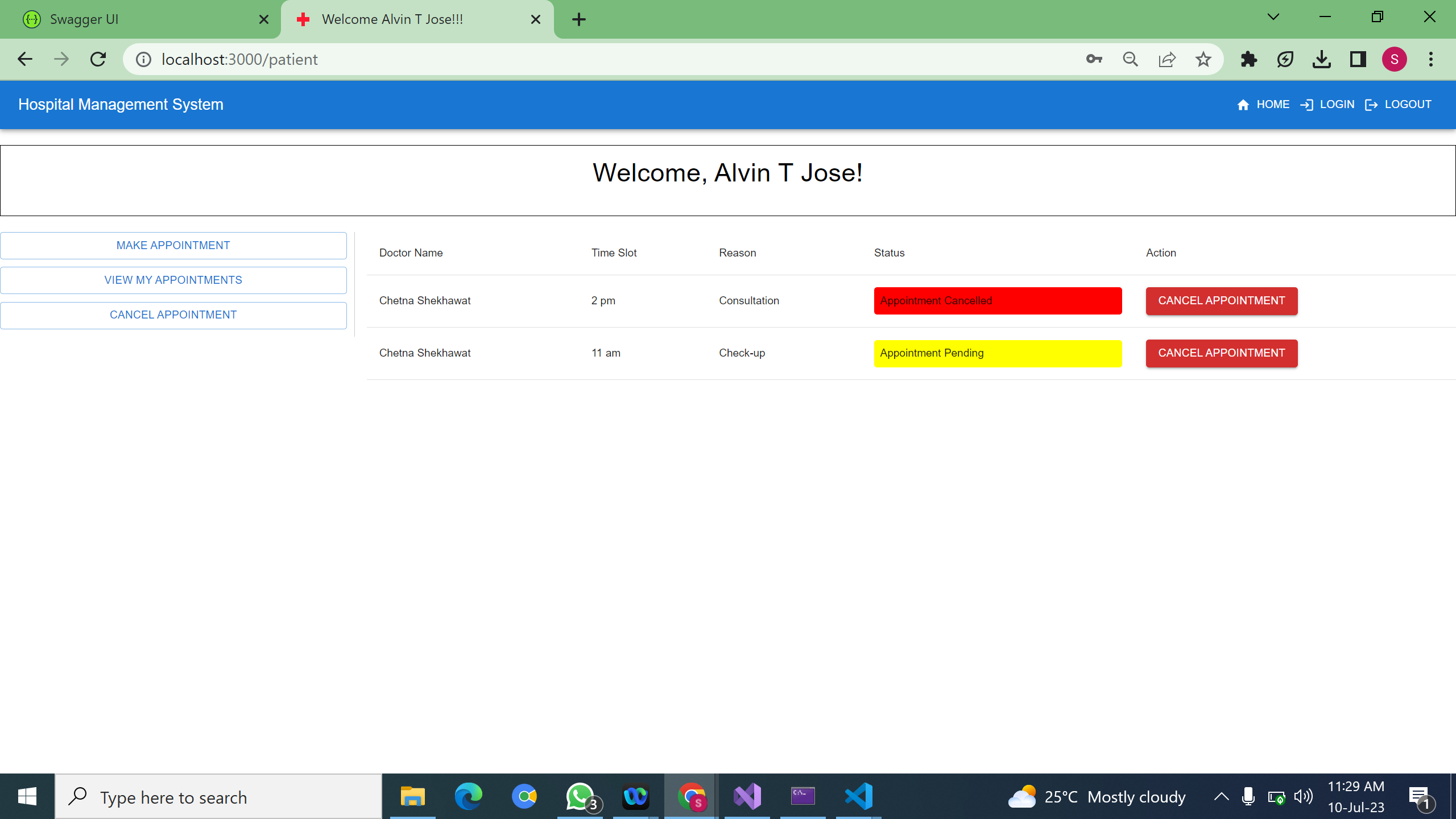 Github Santhuatkaninihmsusingreactwithmui A Simple Hospital Management System Using