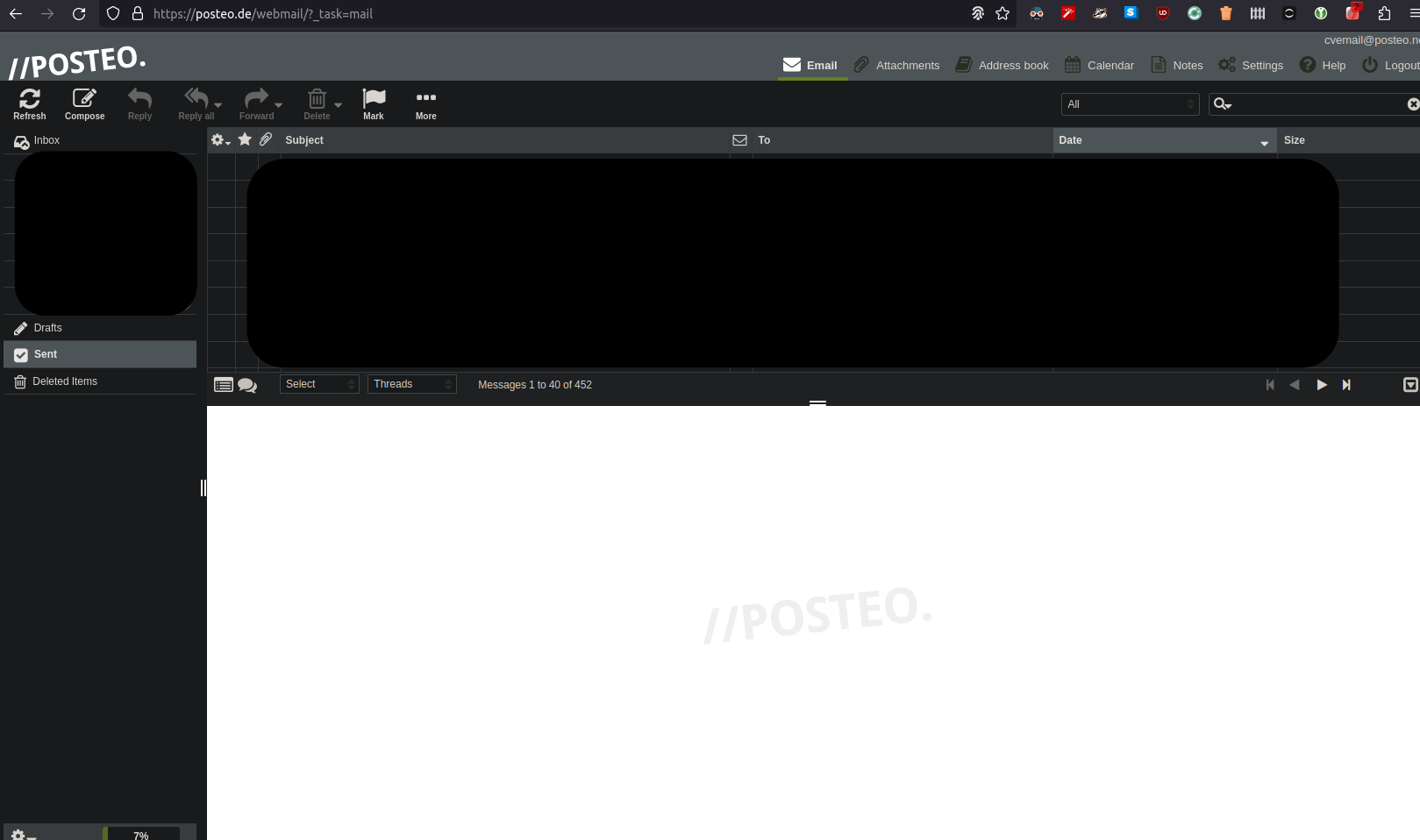 Broken Website Posteo Email · Issue 10819 · Darkreaderdarkreader 