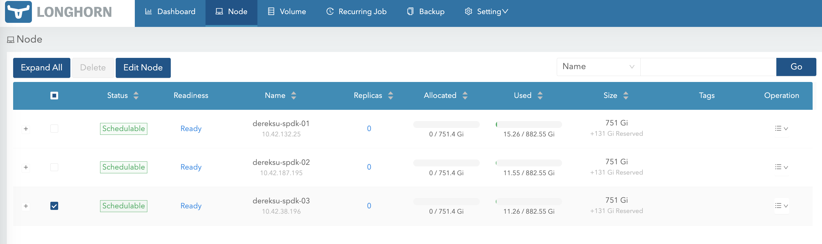 [IMPROVEMENT][UI] Provide replicas, allocated, used and size information for different disk ...