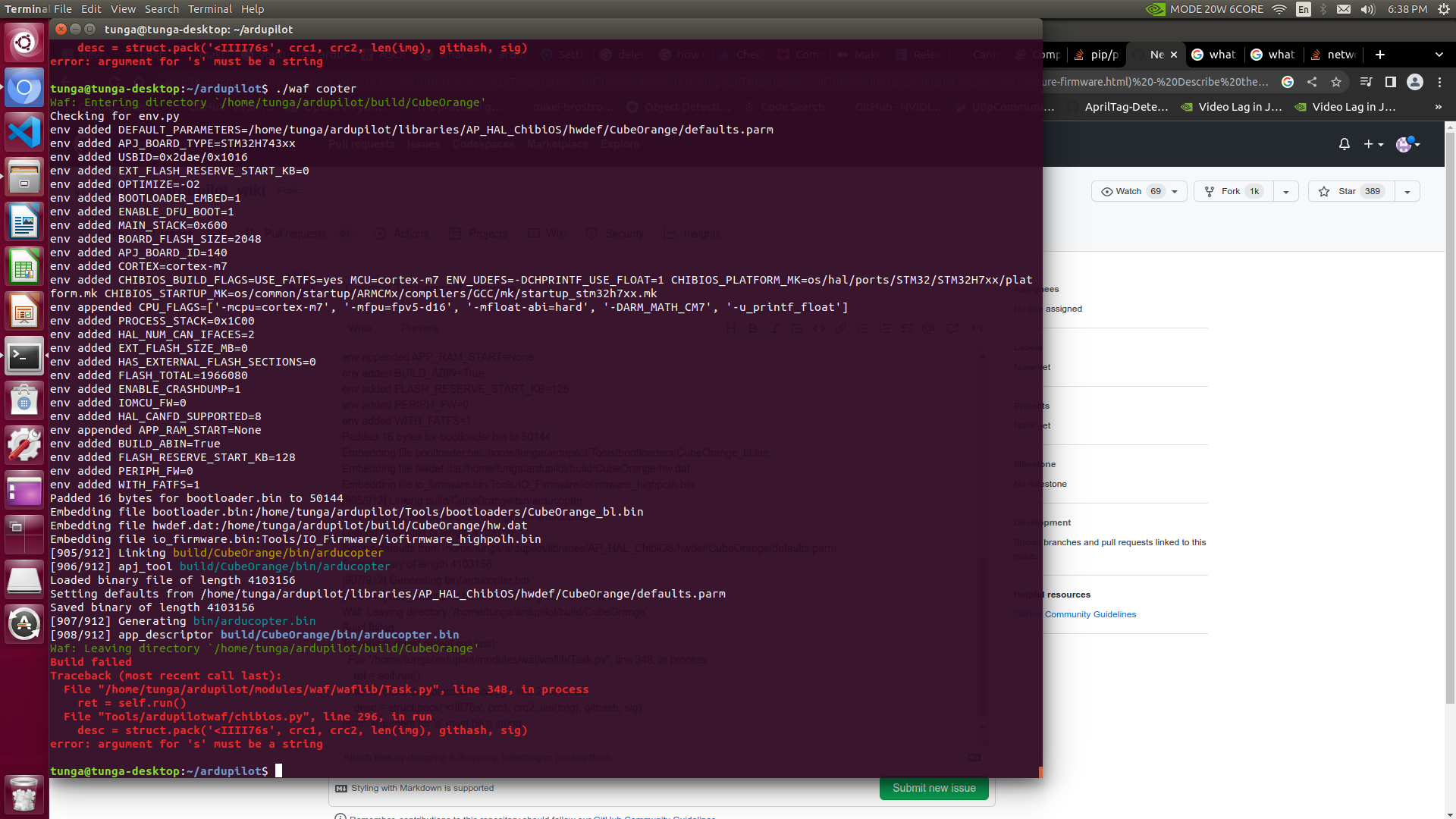 Creating Tamperproof Firmware · Issue #5020 · ArduPilot/ardupilot_wiki · GitHub