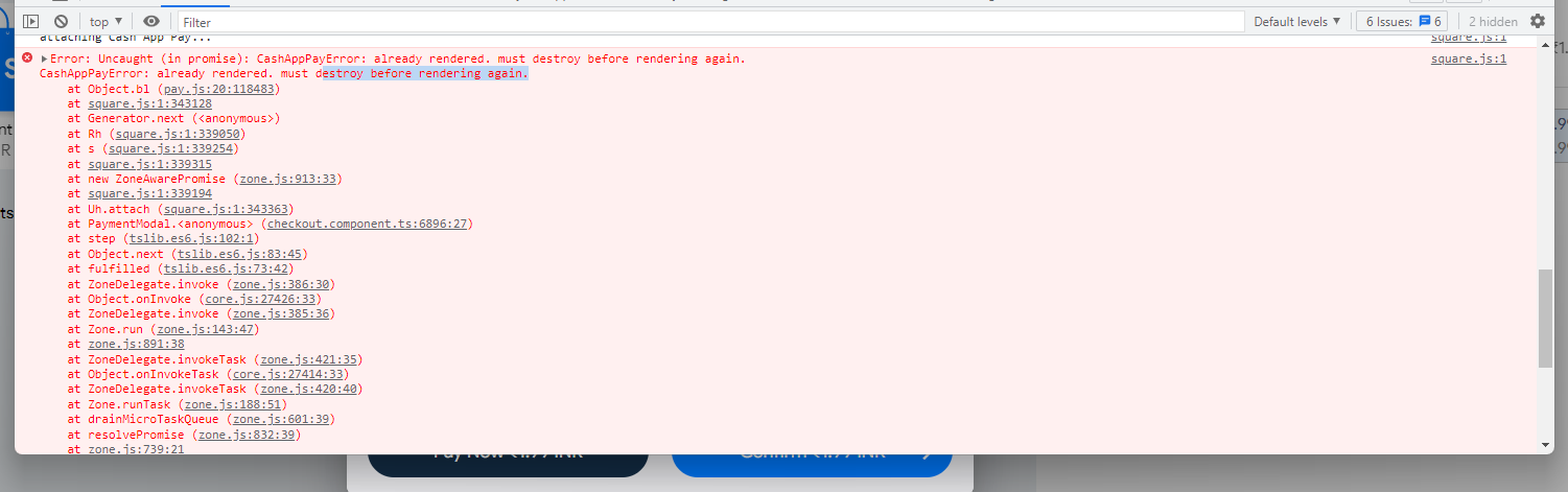 Cash Pay Button In Angular · Issue #143 · square/web-payments-quickstart · GitHub