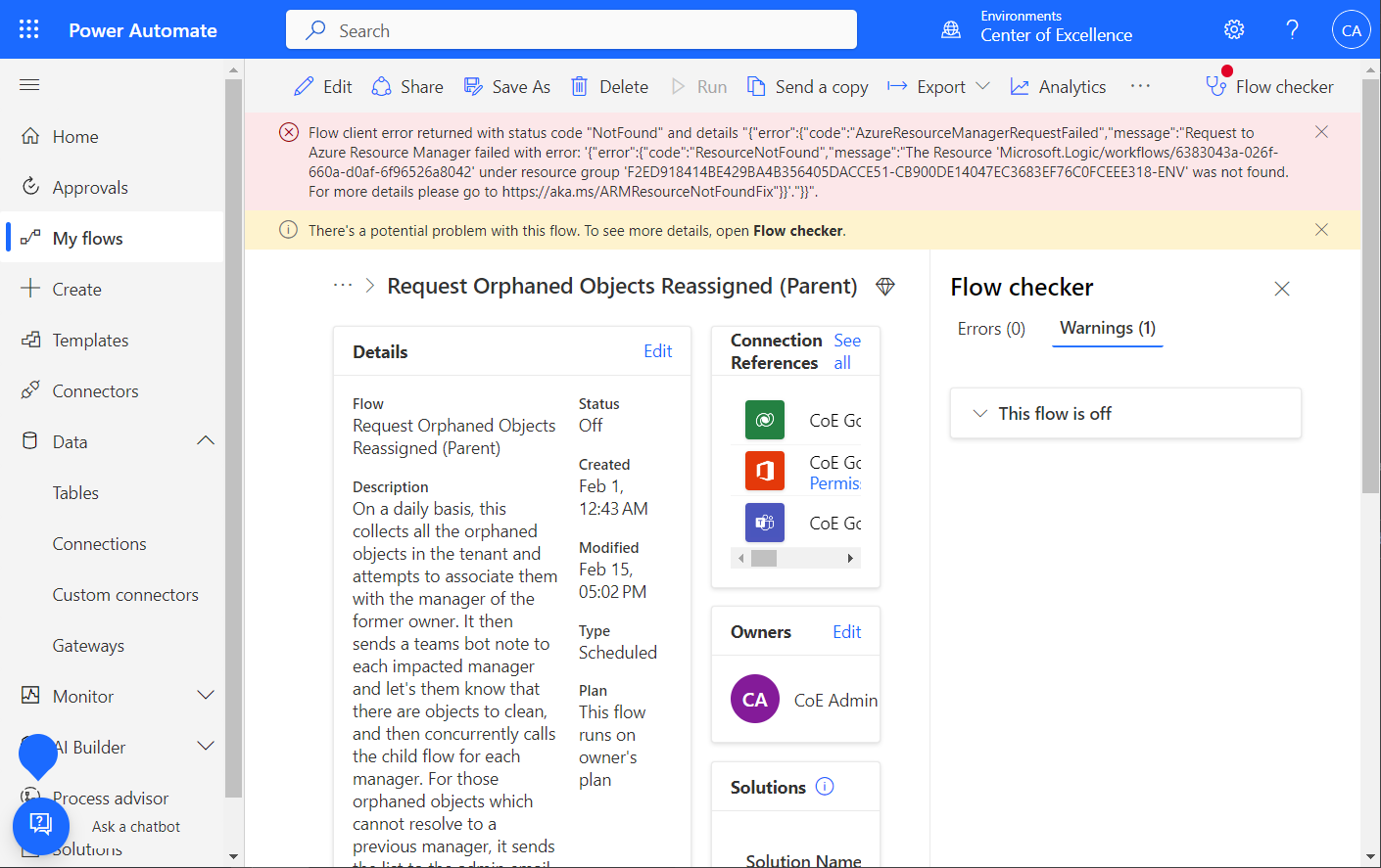 [CoE Starter Kit - BUG] ISSUE TITLE · Issue #4789 · microsoft/coe-starter-kit · GitHub