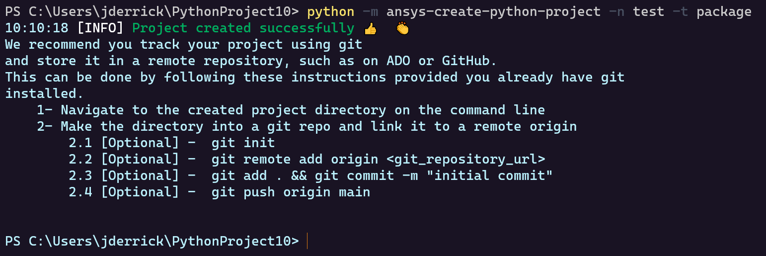 pipx run is not working · Issue #56 · ansys/create-python-project · GitHub