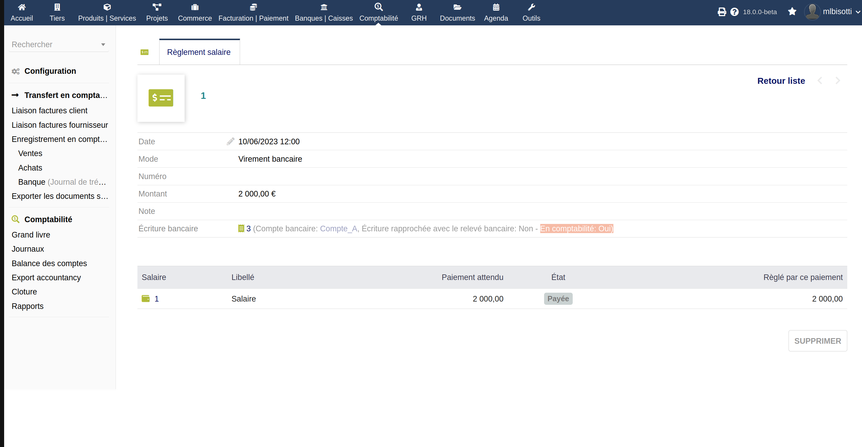 Bank Journal - Auxiliary account - "NotDefined" is returned instead of a clear value · Issue ...
