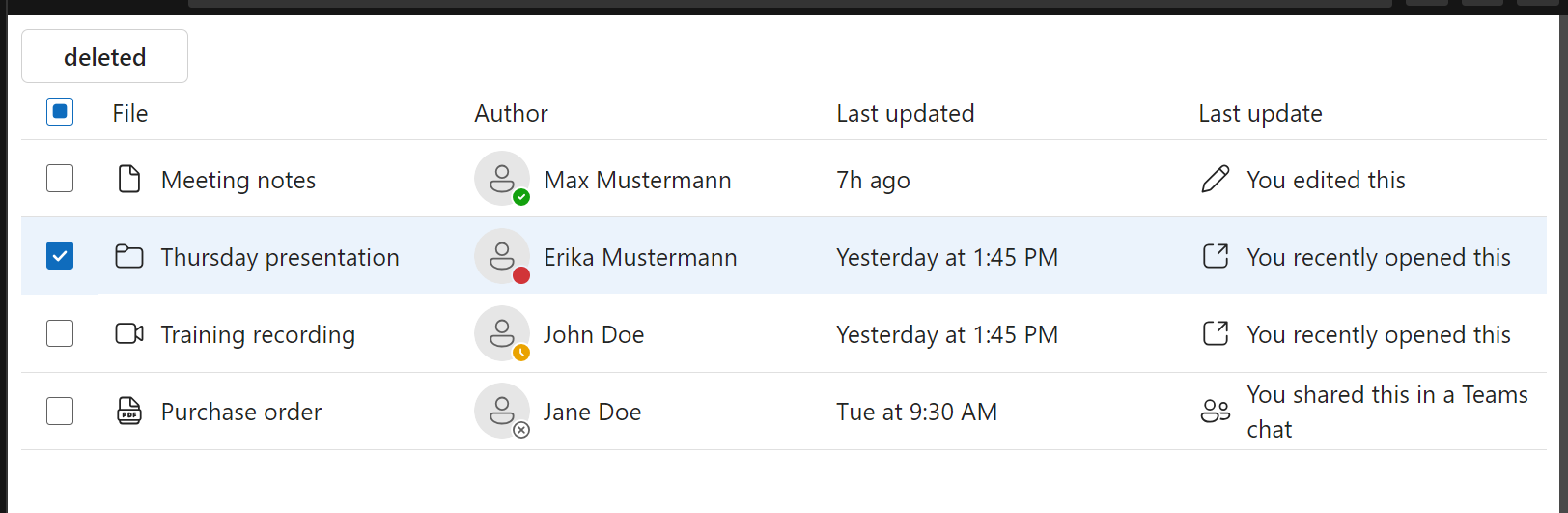 Bug Table Multi Selection Always Selects The Next Item By Default When An Item Above It Is
