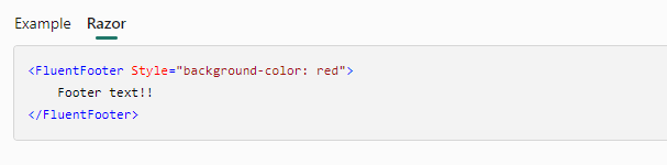 fix: Footer with Style / Class Params do not get applied. · Issue #754 ...