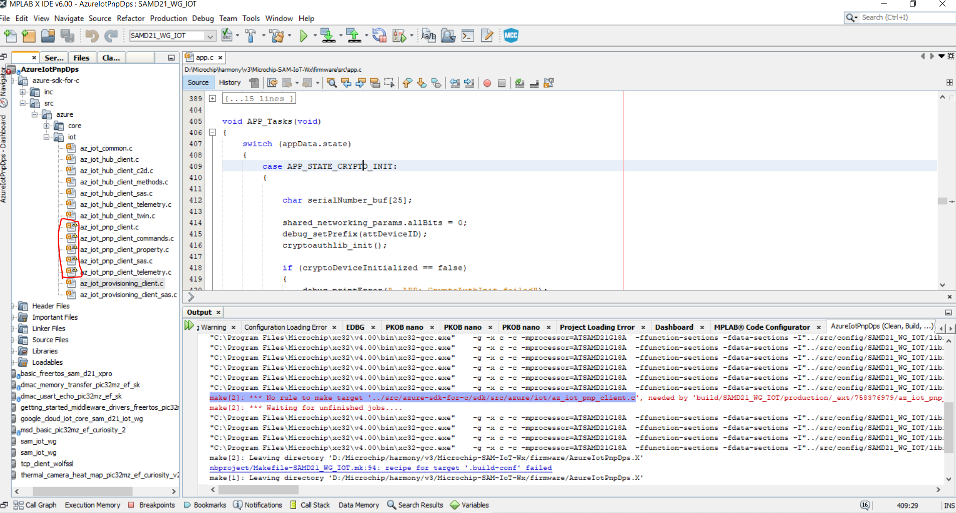 Cannot find file · Issue #30 · Azure-Samples/Microchip-SAM-IoT-Wx · GitHub