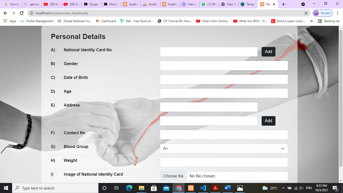 GitHub - RD-Weedagama/Blood-and-Organ-Donation-Management-System
