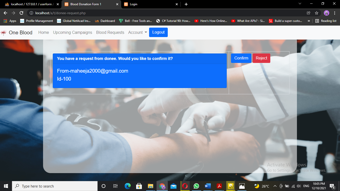 GitHub - RD-Weedagama/Blood-and-Organ-Donation-Management-System