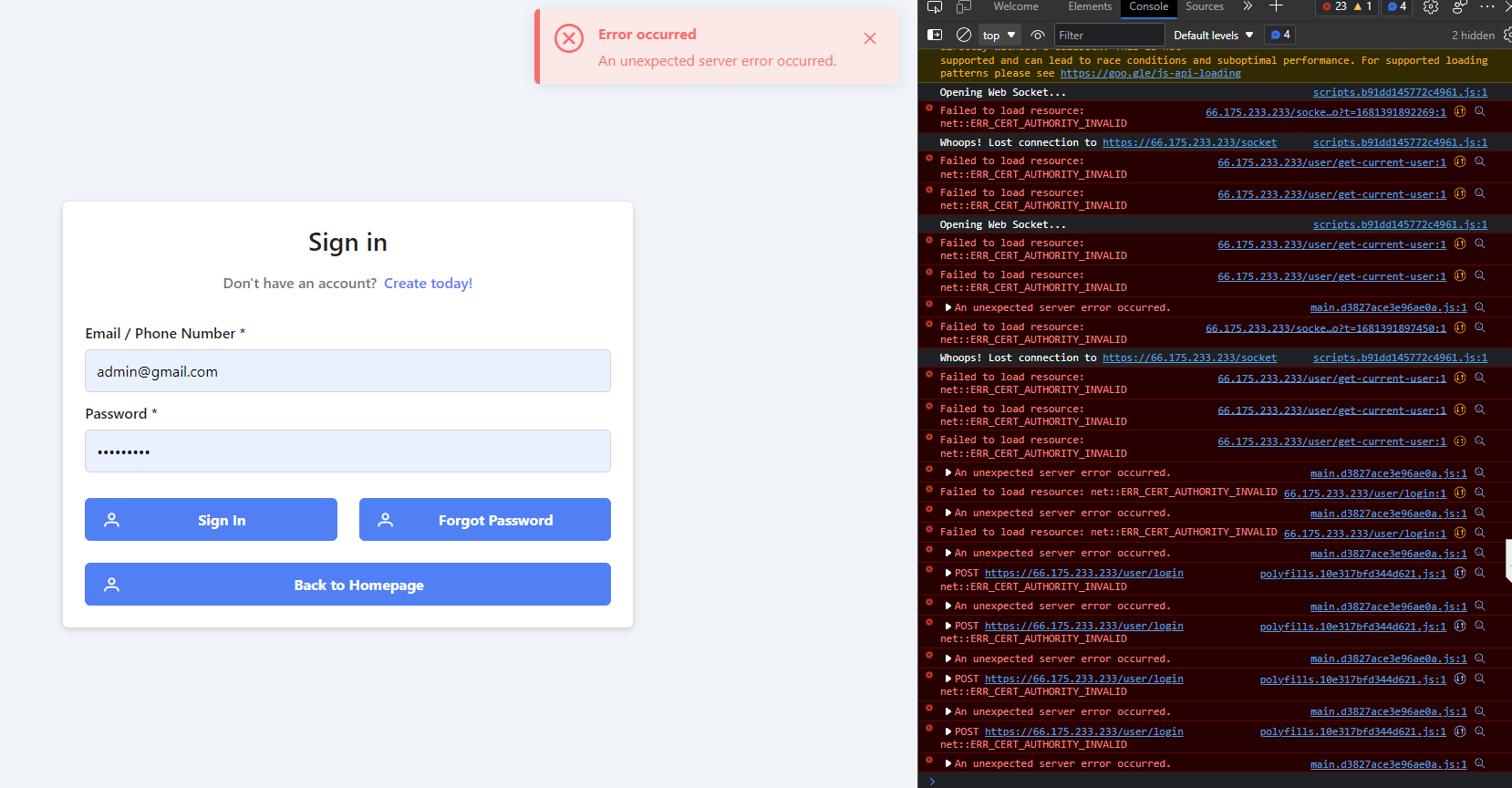 Server error when login · Issue #28 · SWP490-G2/swp490_g2 · GitHub