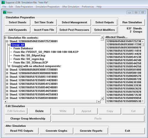 FVS: Exclude trees with dbh