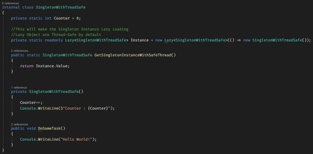 GitHub - dotnet-simformsolutions/singleton-design-pattern