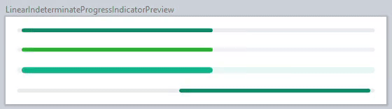 Implement `linearindeterminateprogressindicator ` Component By