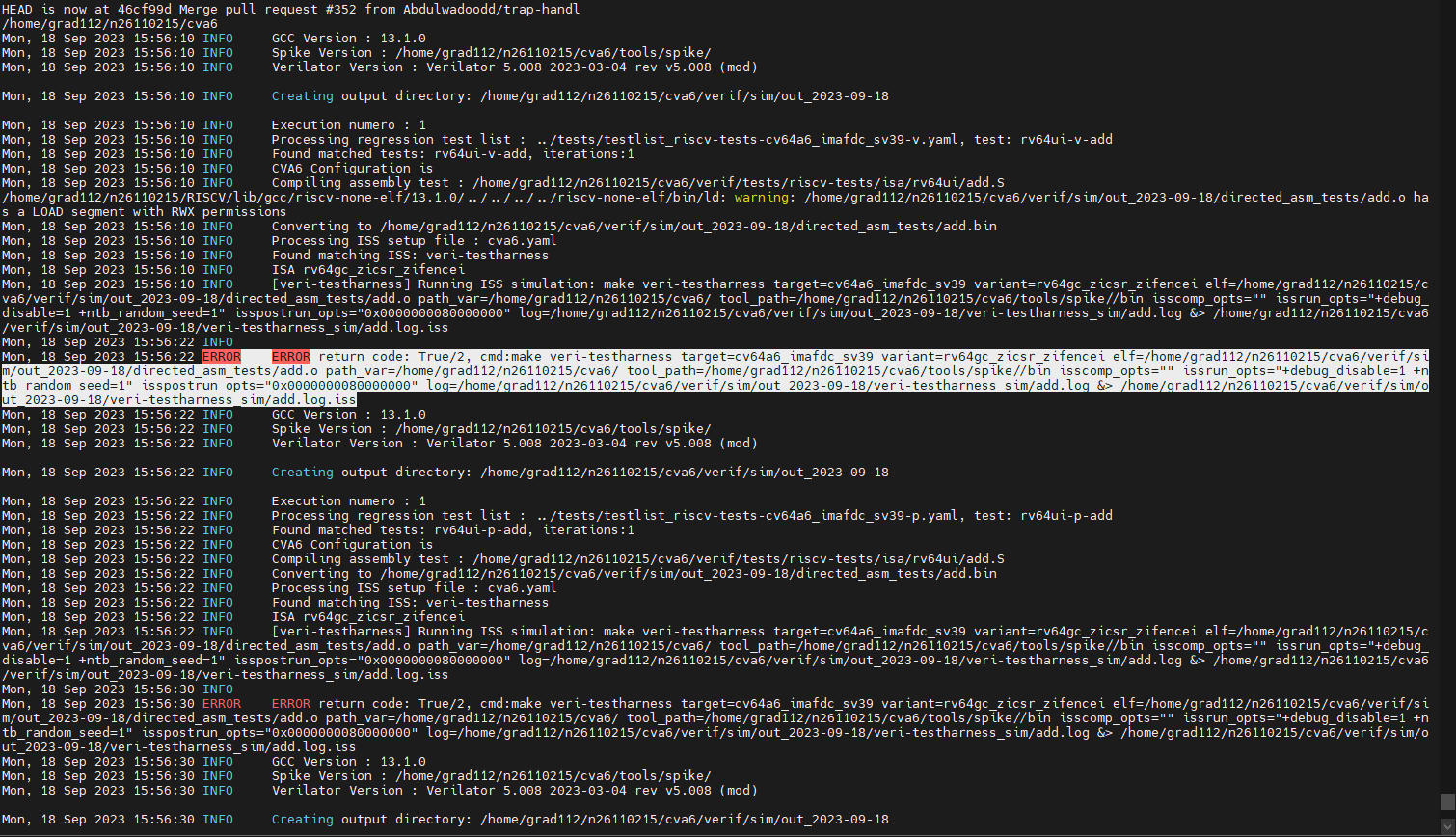 Environent Setup Error · Issue 1432 · Openhwgroup Cva6 · Github