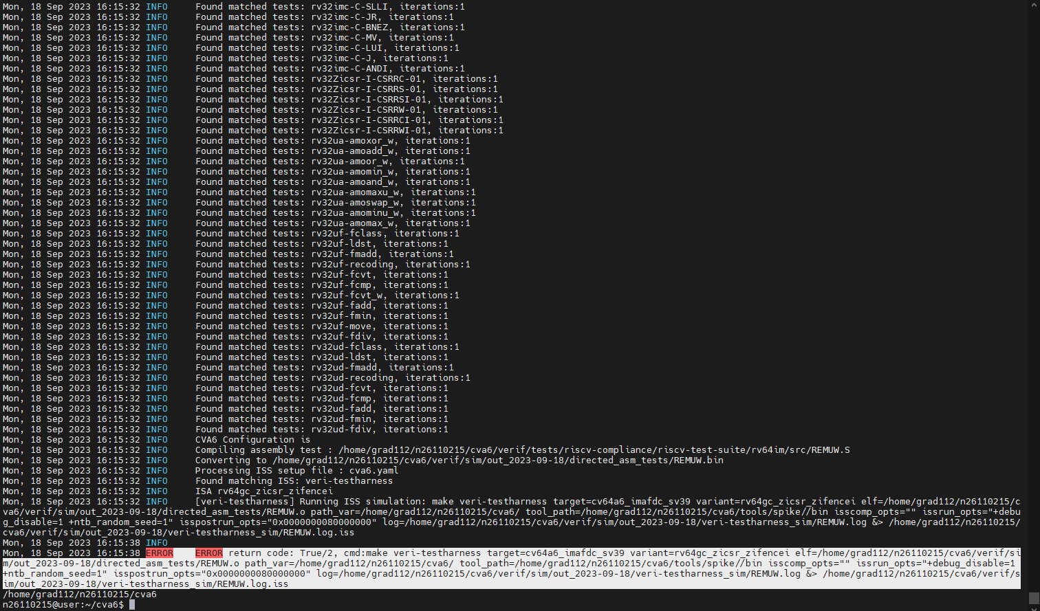 Environent Setup Error · Issue 1432 · Openhwgroup Cva6 · Github