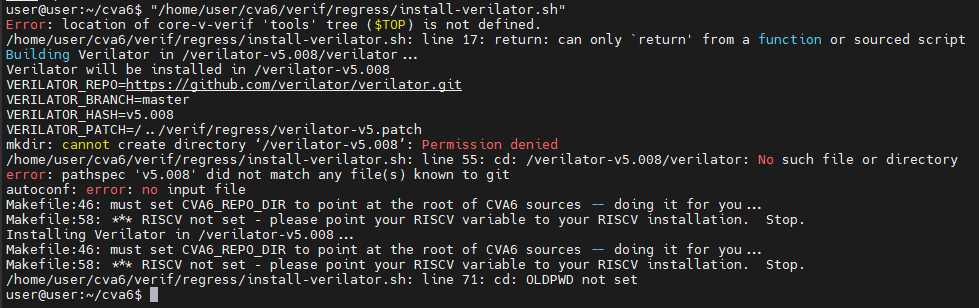 make verilate failed · Issue #1489 · openhwgroup/cva6 · GitHub