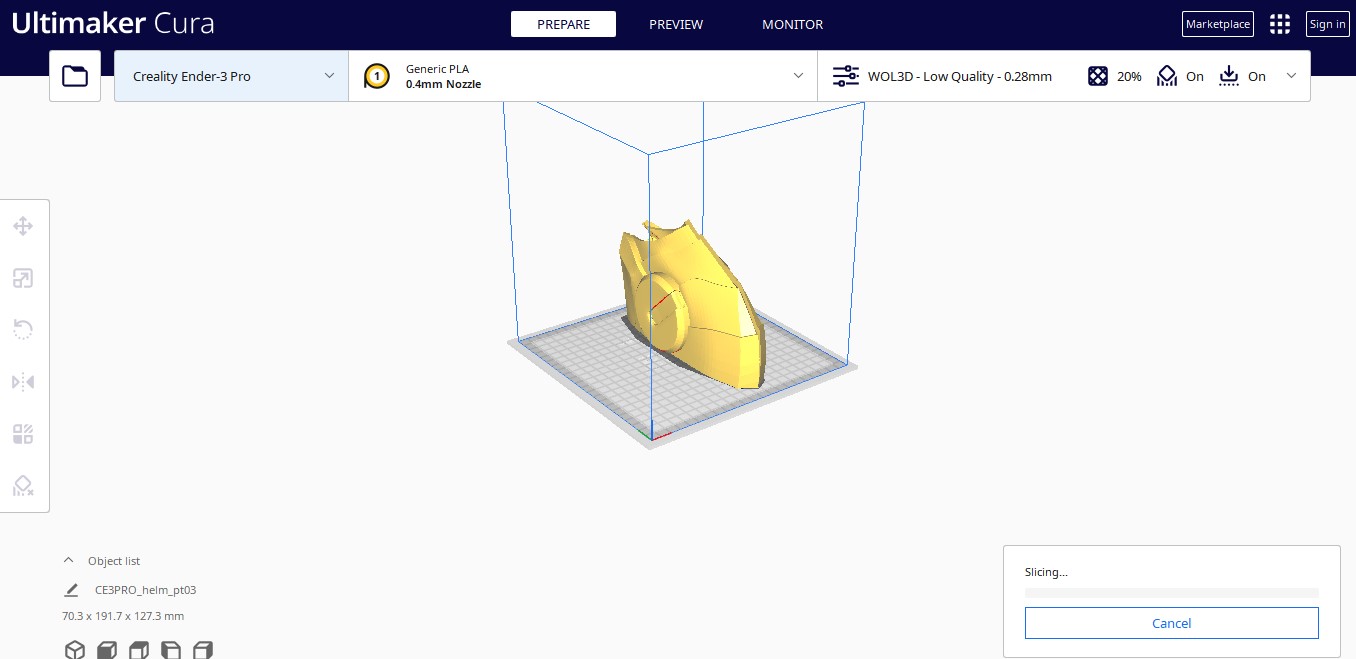 Slicing Failed · Issue 14557 · Ultimaker Cura · Github