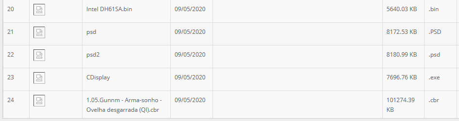 Miniaturas (Icones) na listagem de Arquivos · Issue #728 · RamonSilva20 ...