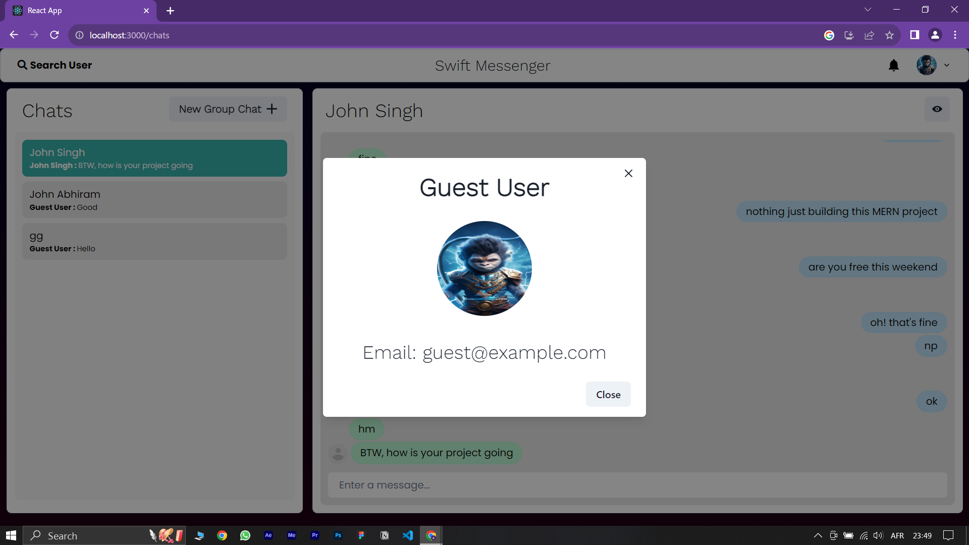 Github Sahillamba0008swift Messenger A Real Time Mern Chat Application