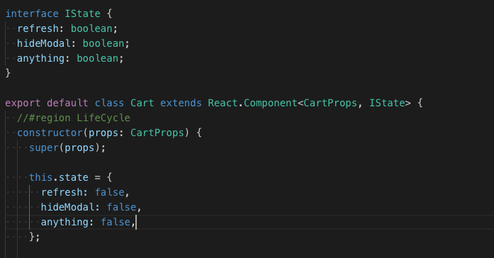 this.state = {...} in constructor is considered as used. · Issue #864 · microsoft/tslint ...