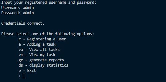 GitHub - ChrisTheFish96/Task-manager: A program with a login portion to ...