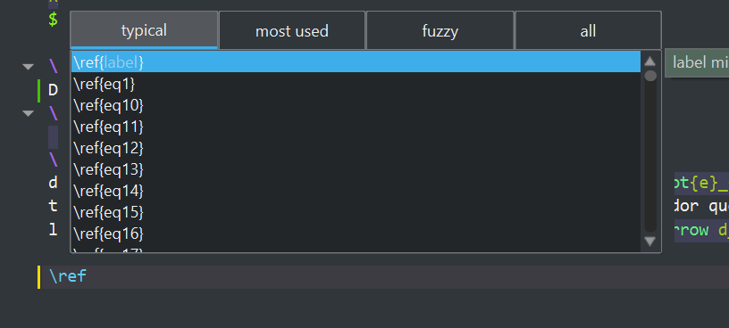 Show list of defined labels when typing \label just like it's already done with \ref · Issue ...