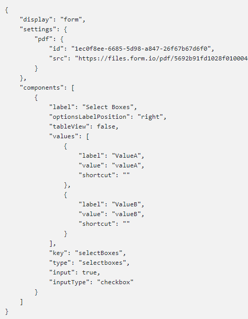Bug The Generated Shema For The Defaultvalue Of A Select Boxes Component Is Wrong After