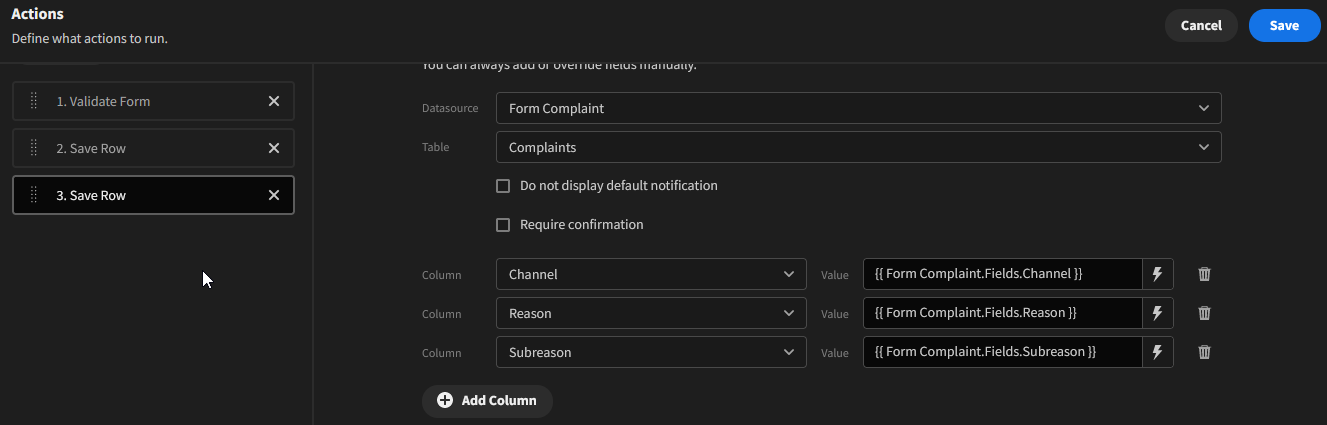 Take over form option picker values of table A in table B without relation fields · Budibase ...