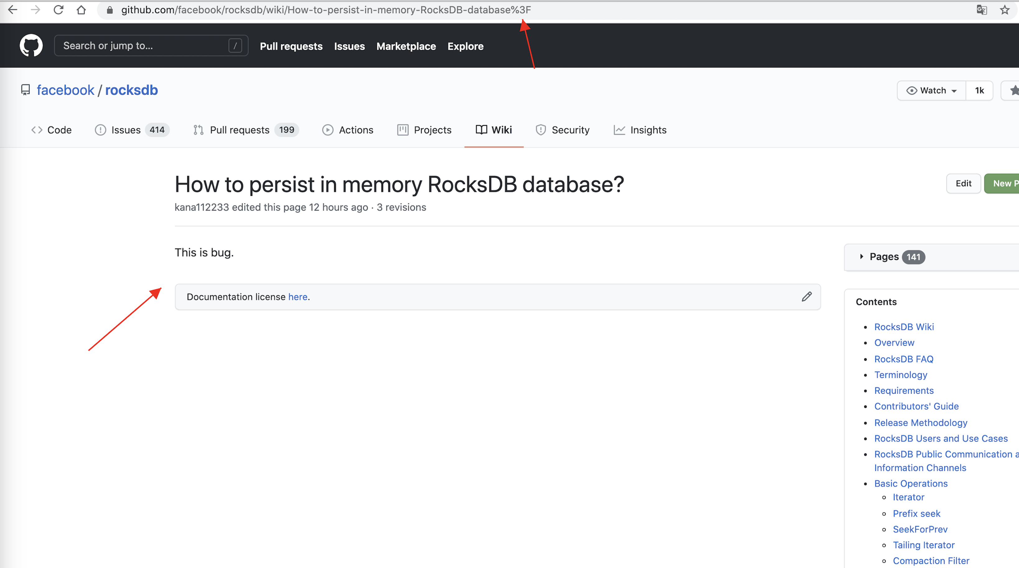 The Repo‘s Wiki All Page Can Be Edited · Issue 7922 · Facebook Rocksdb · Github