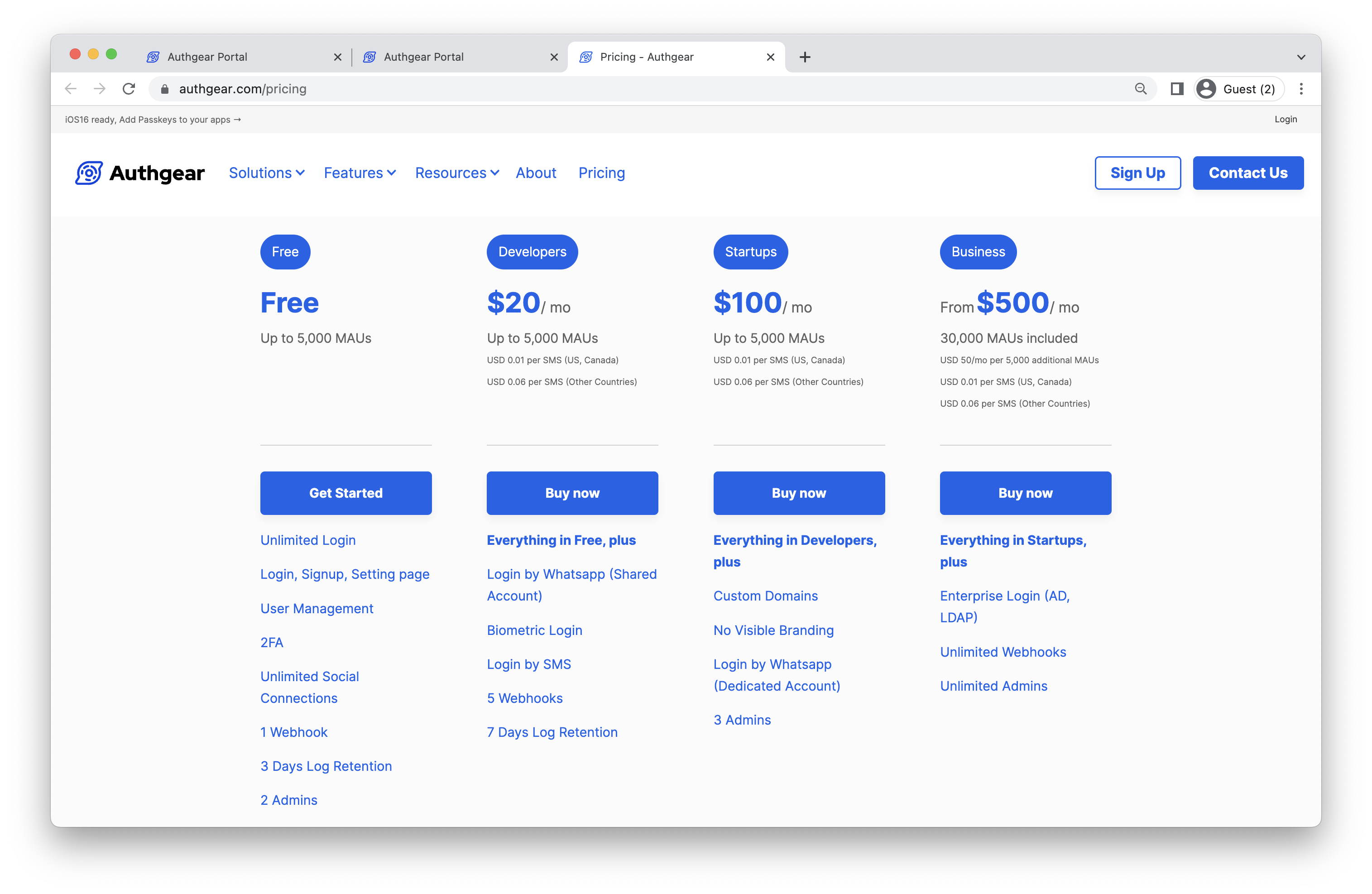 Include no of application limits in billing portal page · Issue #2469 · authgear/authgear-server ...