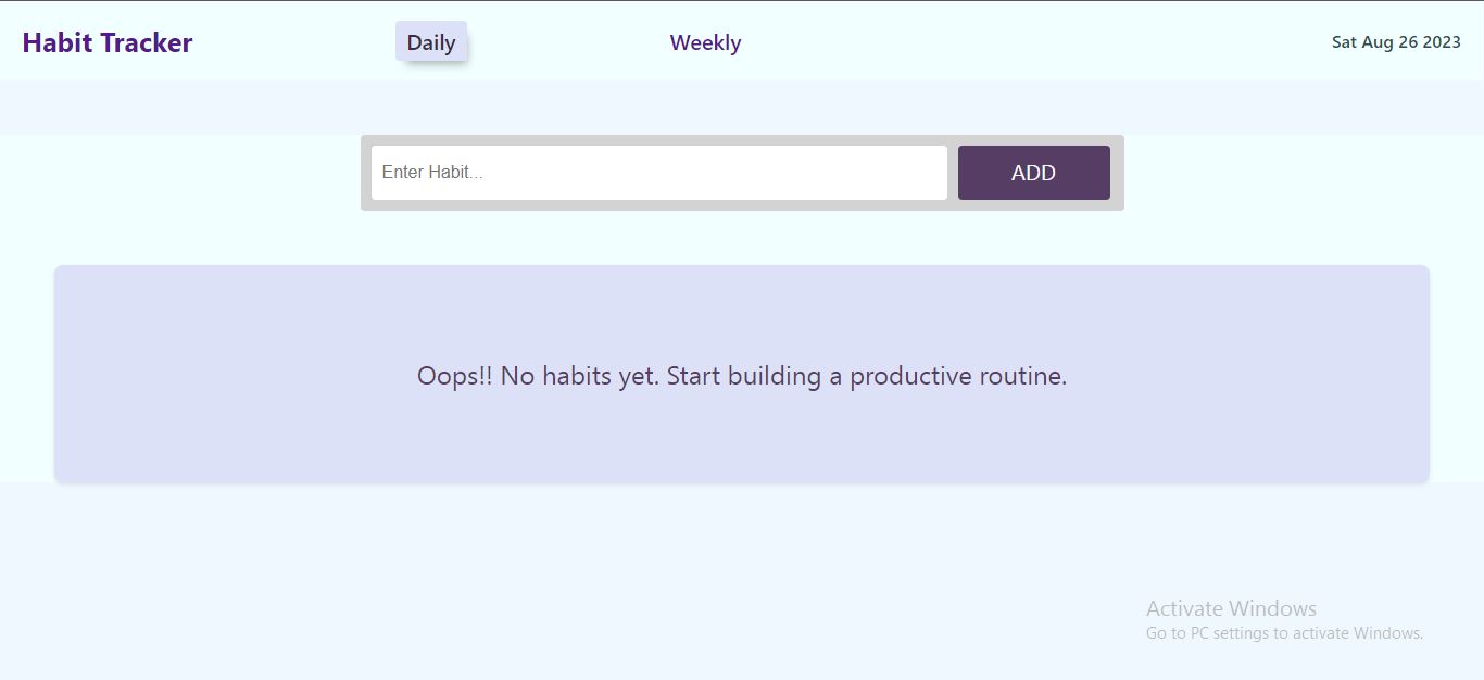 Github Ankur Rai 19react Habit Tracker Habit Tracker Is A Simple Web Application Built With 