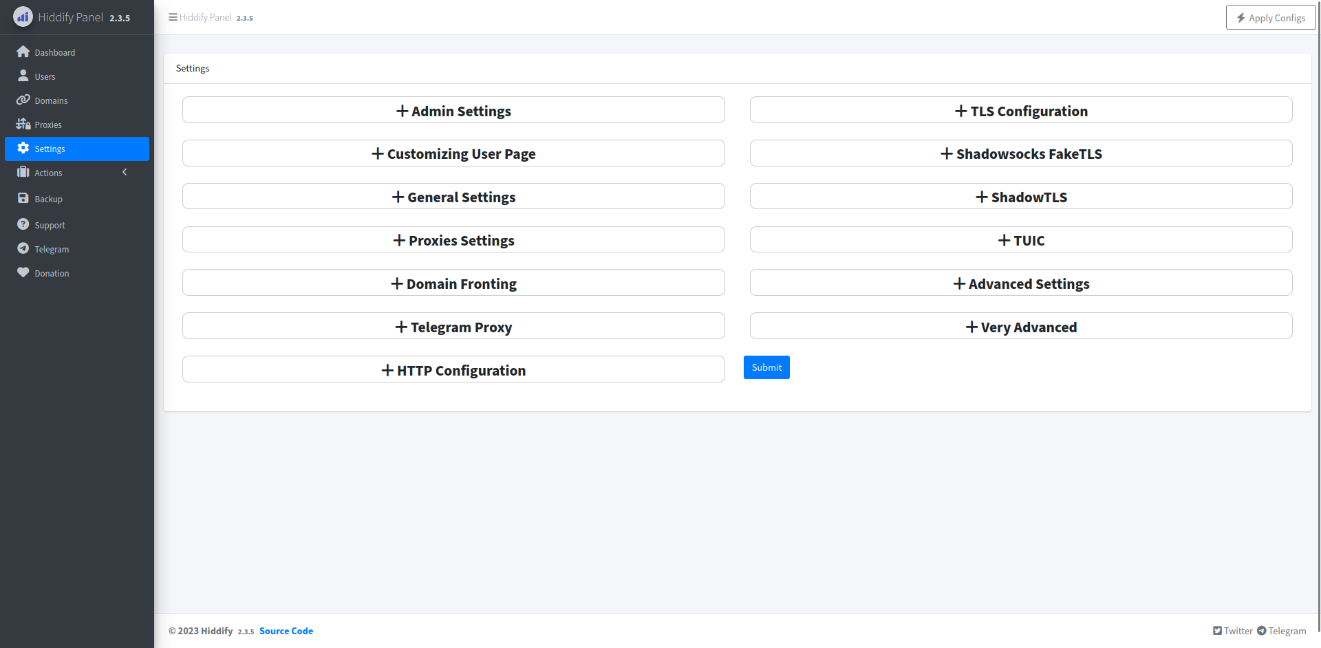 GitHub - laser333/hiddify-config: multi-user anti-filtering panel, with an effortless ...