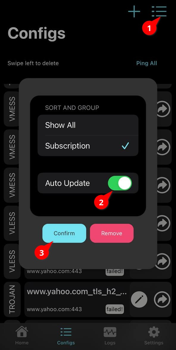 آموزش کار با نرم‌افزار V2Box · hiddify/Hiddify-Manager Wiki · GitHub