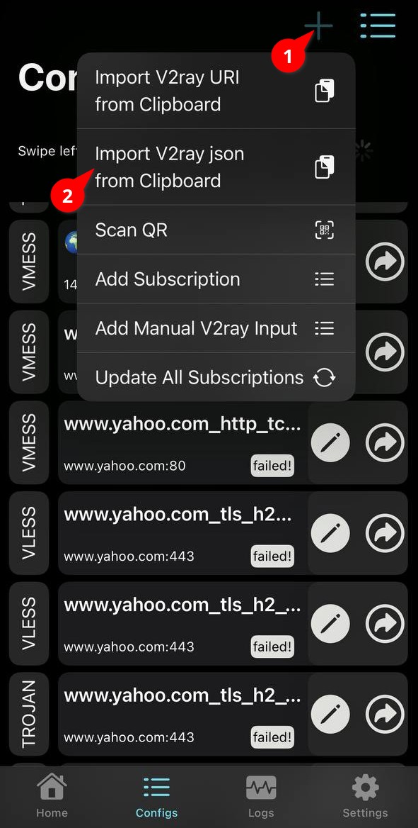 آموزش کار با نرم‌افزار V2Box · hiddify/Hiddify-Manager Wiki · GitHub
