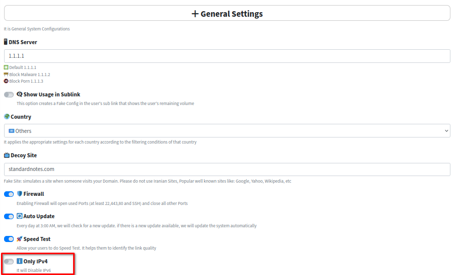 How to disable IP version 6 on Hiddify · hiddify/Hiddify-Manager Wiki ...