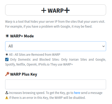 How to activate WARP on the Hiddify panel · hiddify/Hiddify-Manager Wiki · GitHub