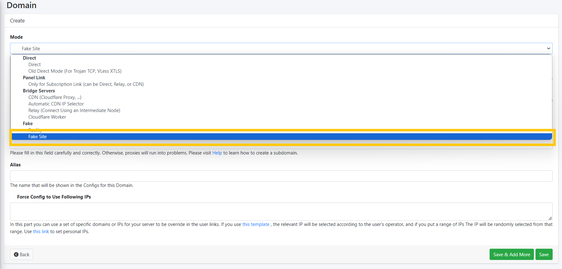 How to create and use fake domain · hiddify/Hiddify-Manager Wiki · GitHub