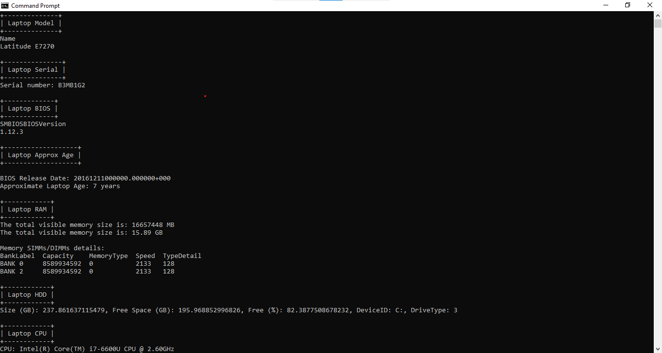 Github Fixingfactory Hwinfo Get Laptop Hardware Information