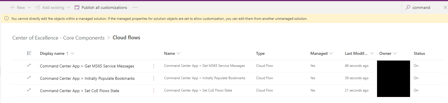 [CoE Starter Kit - QUESTION] Set up wizard, no flow progress · Issue ...