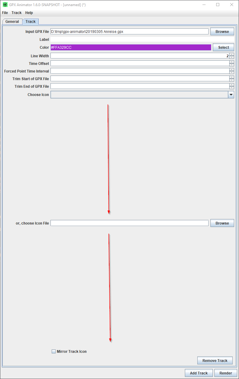 Ui Error On Track View Spacing Of Last Two Input Fields Has Crazy Dimensions · Issue 267 · Gpx