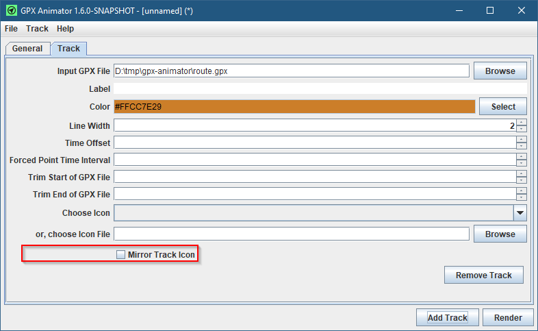 Track Settings Panel: Label should be in front of the text box · Issue #268 · gpx-animator/gpx ...